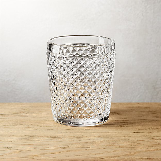 chroma clear double old-fashioned glass | CB2