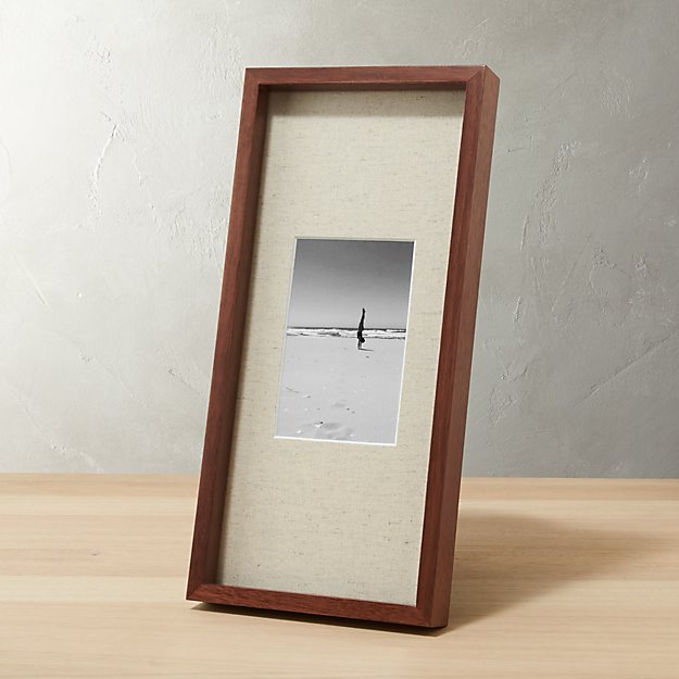 gallery-walnut-4x6-picture-frame-with-linen-mat-cb2