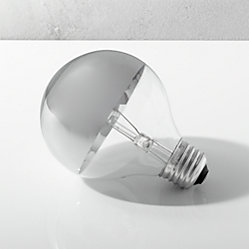 g40 large globe 60W light bulb | CB2