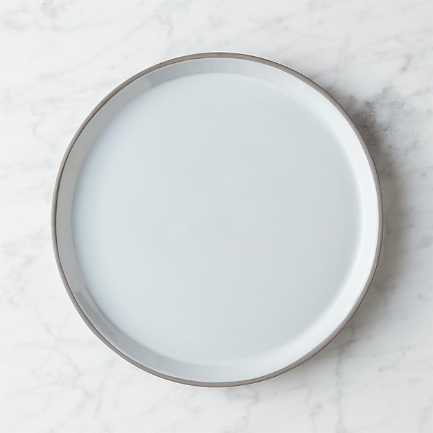 Taper Grey Dinner Plate | CB2